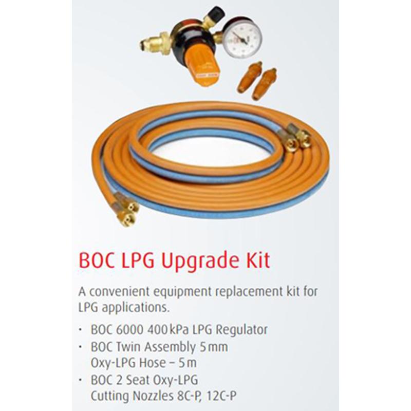 BOC LPG UPGRADE KIT (LPG REG, HOSE & NOZZLES) — Racer Australia