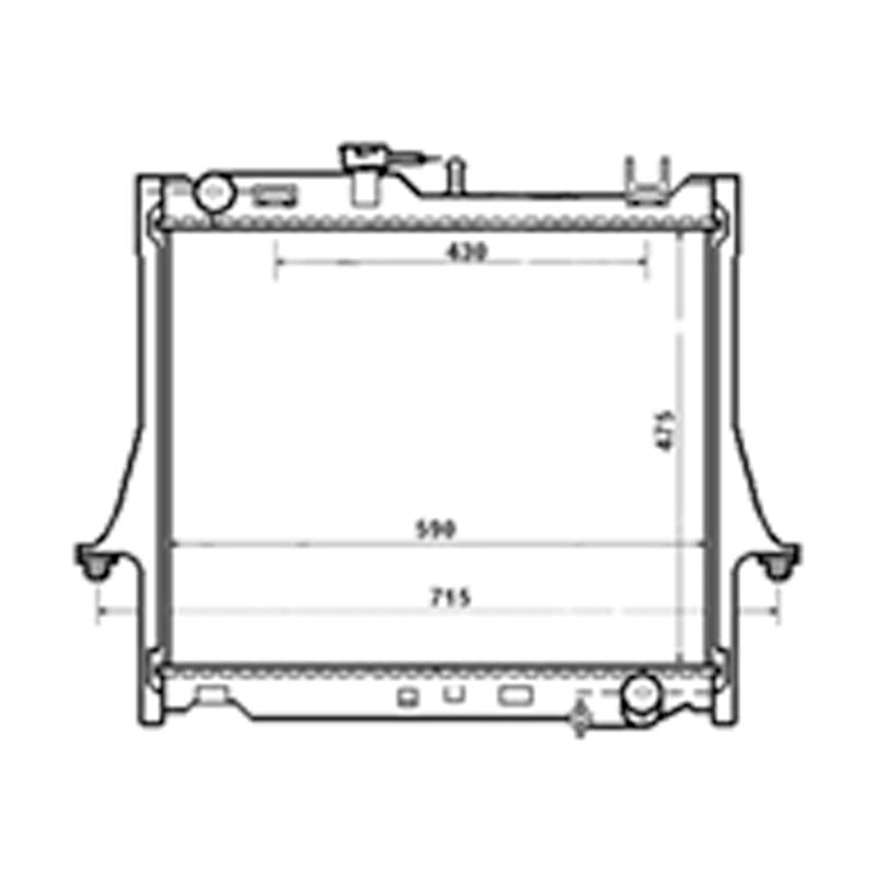 RADIATOR SUITABLE FOR ISU D-MAX 2006 ON 4JJ1TC (485mm x 590mm) — Racer ...