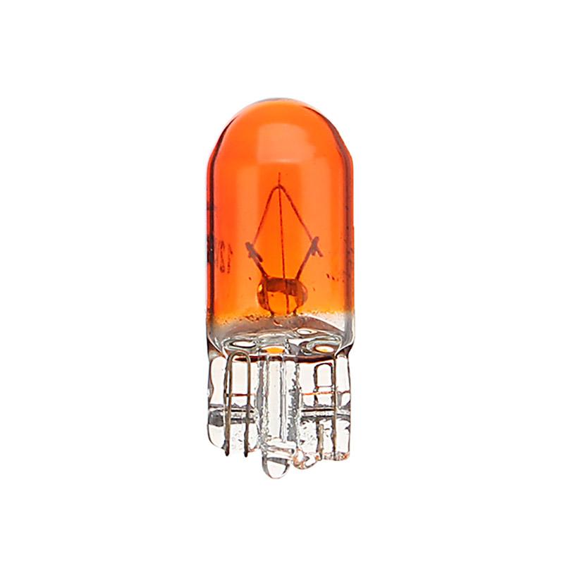 BULB WEDGE T10 12V 5W AMBER (501)(10pcs) — Racer Australia
