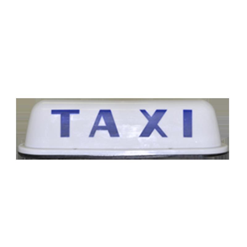 TAXI SIGN - WHITE/BLACK - MAGNETIC BASE — Racer Australia
