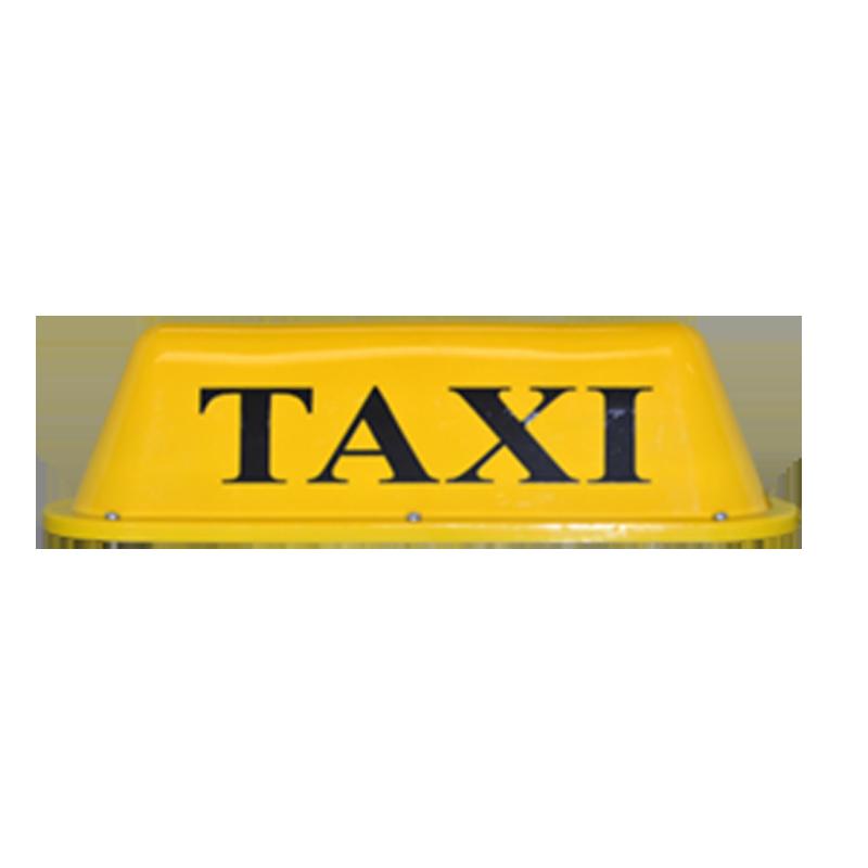 TAXI SIGN - YELLOW/BLACK - MAGNETIC BASE — Racer Australia